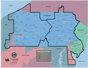 About VA Healthcare-Map of VISN 4 (Updated January 2023) - Keystone ...